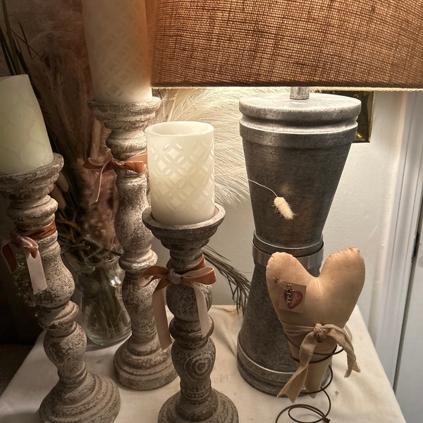 Wood Pedestal Risers, Small Plant Risers, Walnut Stained Risers , Black ...