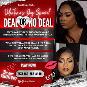 Deal or No Deal Flyer Template, January Booking Flyer , New Year ...