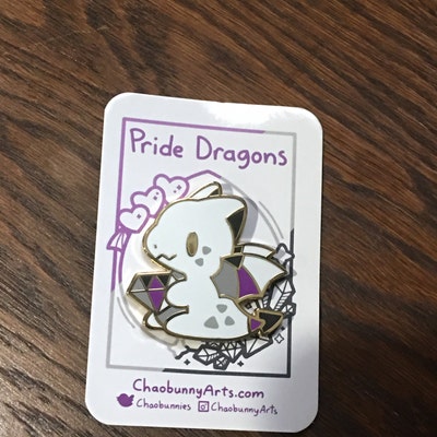Demi Pride Dragon Enamel Pin - Etsy