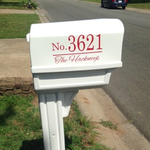 One Mailbox Decal Vinyl Wall Art - Etsy