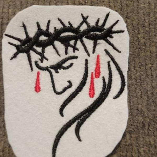 Jesus Crown of Thorns Embroidery Design: Christian Easter (instant ...