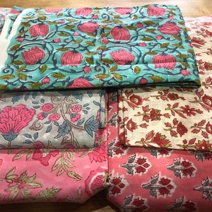 Small print Cotton fabric Hand Block Print Fabric of India | Etsy