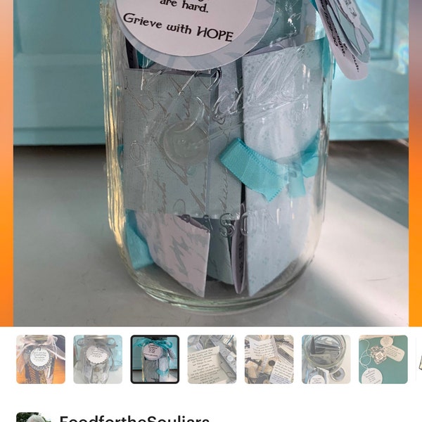 Grief Scripture Jar: Sympathy Gift for Loss, Comfort & Encouragement ...