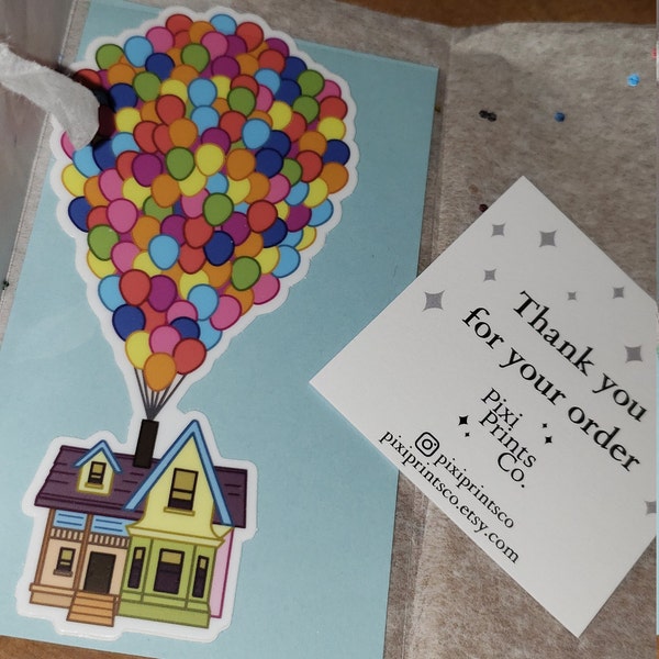 Up House Sticker / up Balloons Decal / up Movie Inspired Sticker / up ...