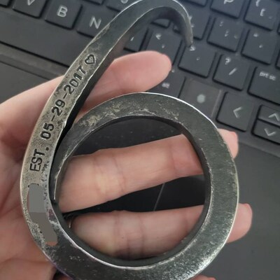 Wrought Iron Letter H, Forged Letters, 6th Anniversary Gift, Forged ...