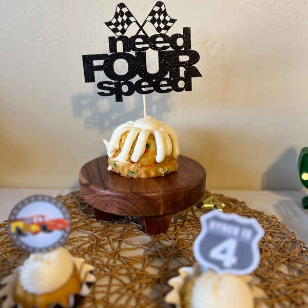 Fourth Birthday Cake Topper Needfourspeed- Racing-4th Birthday-speed ...