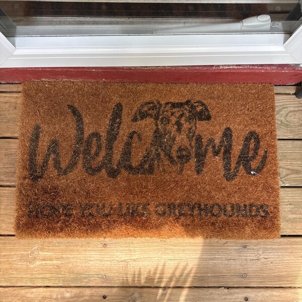 Retro Cat Doormat, Mid Century Modern Cat Mat, Colorful Cat Lover Gift ...