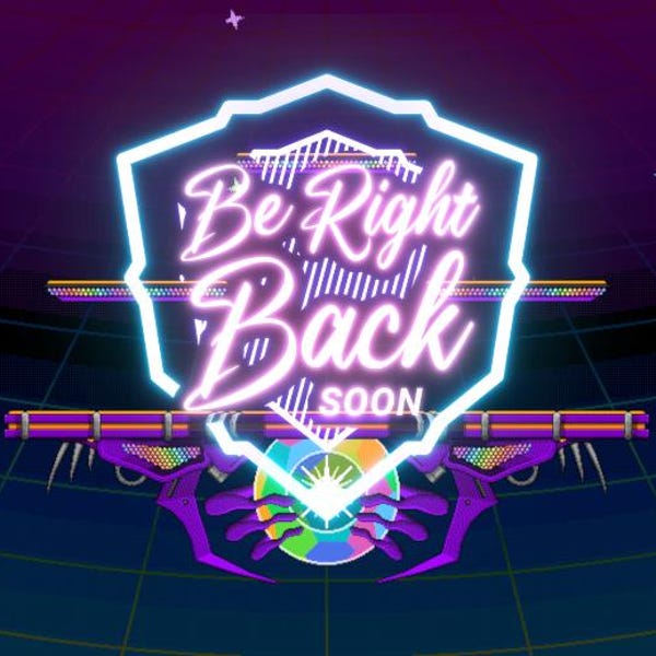 Neon Be Right Back Signs for Streamers | BRB | Stream Decoration | Pack ...