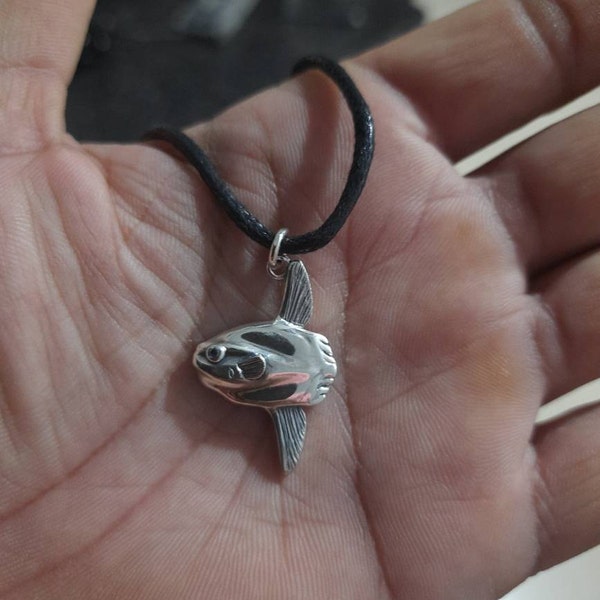 Mola Mola, Sterling Silver Sun Fish Necklace, Gemstone Jewelry, Ocean ...