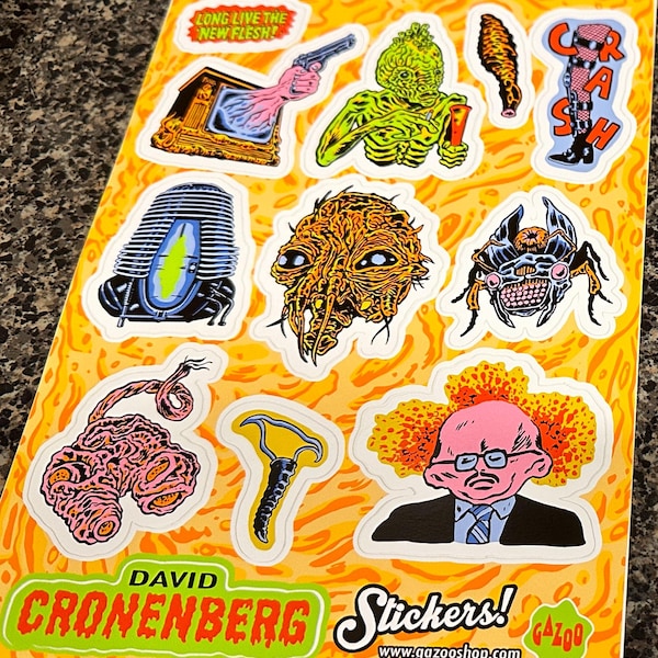 CULT FILMS - SET 2 - A5 Vinyl Sticker Sheet (battle Royale, A Clockwork ...