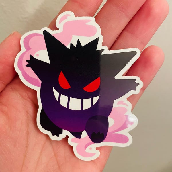 Mew Sticker | Mewtwo Decal, Legendary Psychic Type, Cute Heart Tail ...