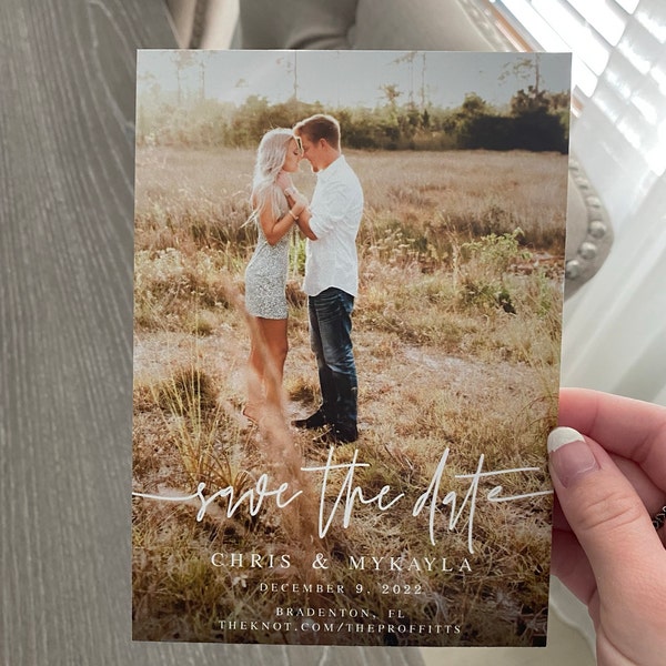 Photo Save the Date Template DIY Save the Date Edit With Templett ...