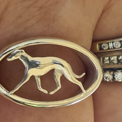 Whippet Ring Sterling Silver 925 Gift for Dog Lovers and - Etsy