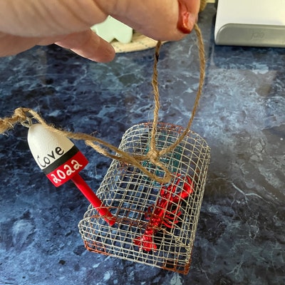 Miniature Crab Pot Nautical Decor Ornament Personalized - Etsy