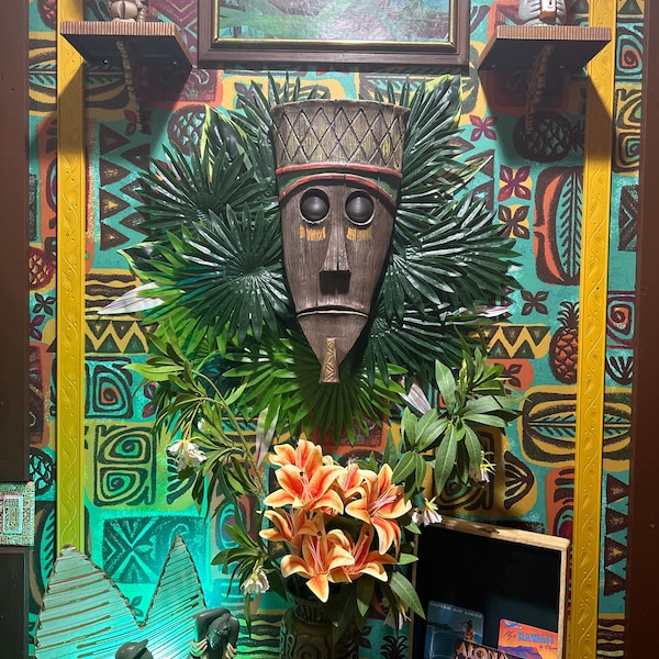 Singing Tiki Mask: Animated Wall Decor With Wireless Remote - Etsy