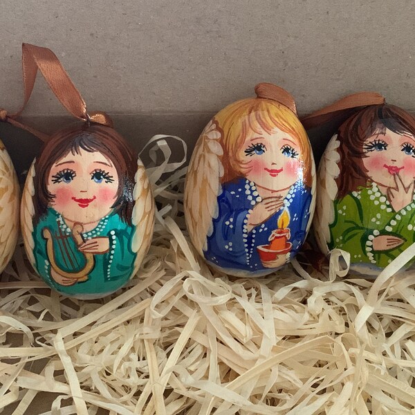 Nesting Dolls, Matryoshka angel With Arch 7 Tall,5 Pieces Inside.hand ...