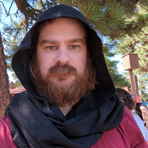 Linen Scarf Hood, Scoodie, Tacti-hood -- Hooded Infinity Scarf for ...