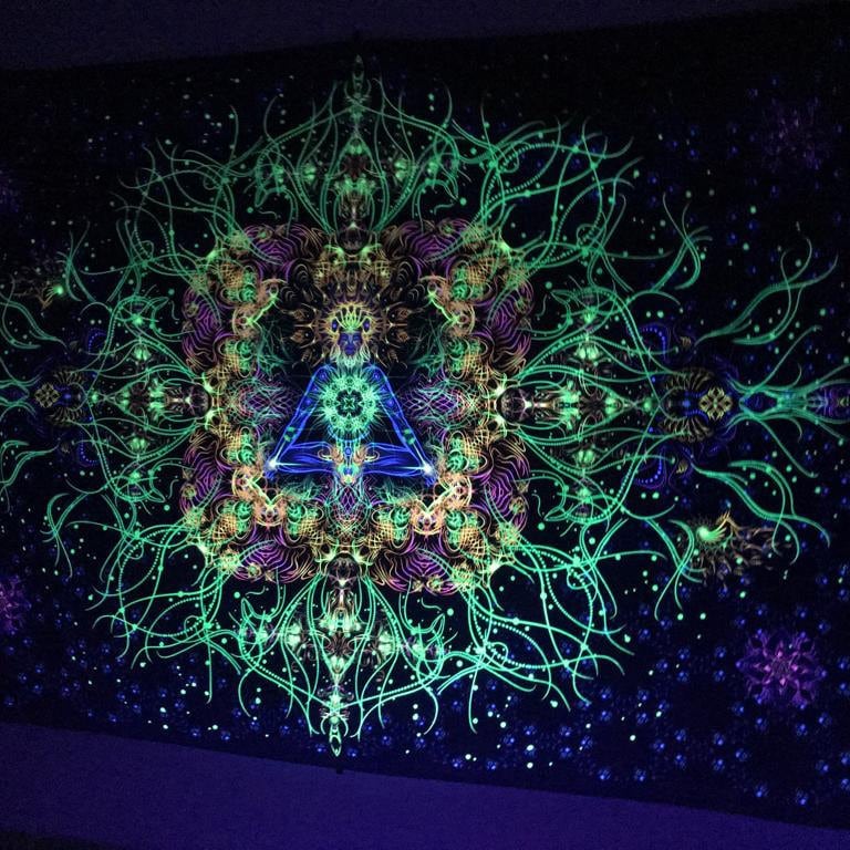 Trippy Tapestry Psychedelic Spiritual Psyart Nature | Etsy