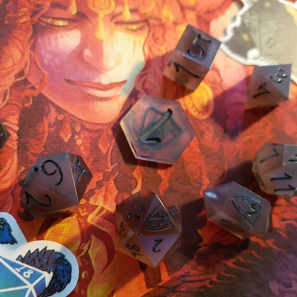 RPG Dice Resin Hidden Depths - ALT Shape - Etsy