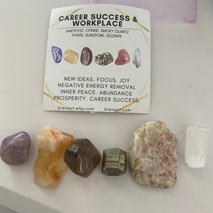 CAREER SUCCESS & Workplace Crystal Set for Promotion, Dream Job Healing ...