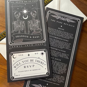 Printable Tarot Card Invitation Personalised Invitation for | Etsy