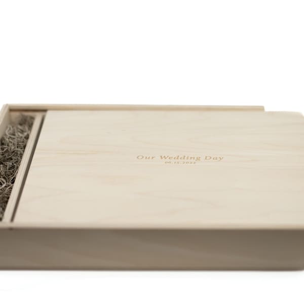 Custom Size Album Box With USB Section - Laser Engraving Included ...