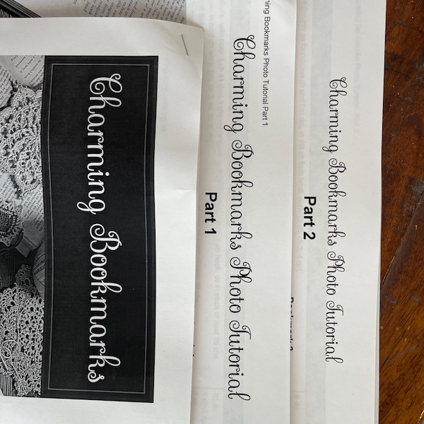 Charming Bookmarks Crochet Pattern (english Only), 4 Crochet Bookmark ...