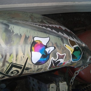 Im Fast as F Boi Blue Wing Teal Duck Sticker - Etsy