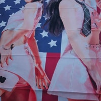 IU Concert Pink America Flag Banner, IU Tour Kpop Flag Tapestry, IU ...