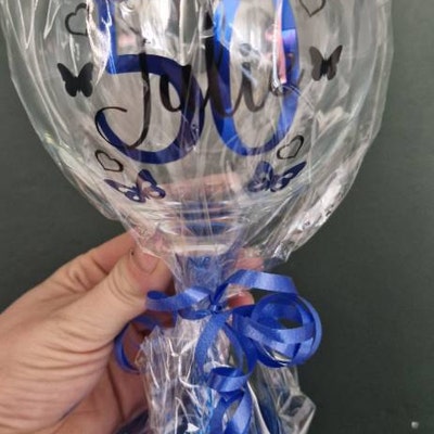 Personalised Bumble Bee Birthday Glitter Glass Gift for Her Gift for ...