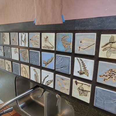 Tiles Set from a Country Cottage Vi,handmade Ceramic Tiles,natural Clay ...