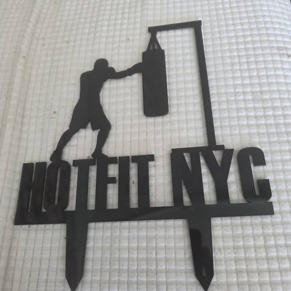 Boxing Birthday Cake Topper, Male Boxer Cake Topper, Boxer Decor, Male ...