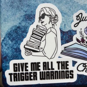 Give Me All the Trigger Warning Waterproof Sticker - Etsy