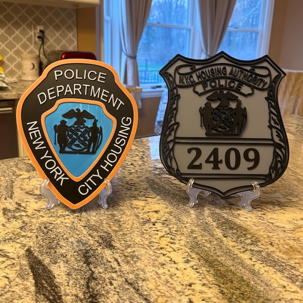 3D Printed Police Fire Shields and Badges - Etsy