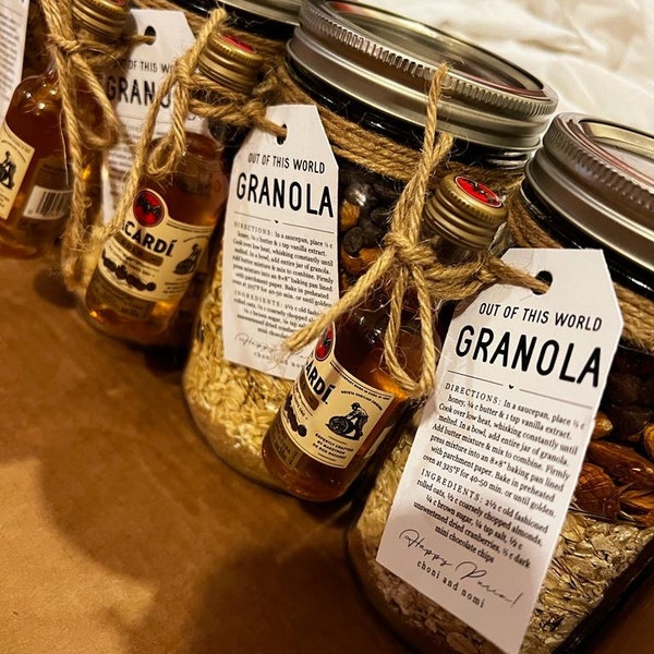 Cookie Mix in a Jar Gift Tag Template - Instructions Directions ...