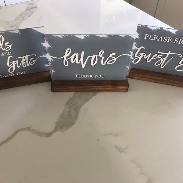 Favors Acrylic Sign | Freestanding Acrylic Sign | Painted Acrylic Sign ...