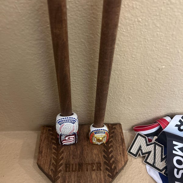 Baseball Homeplate Ring Holder Championship Ring Holder Personalized ...