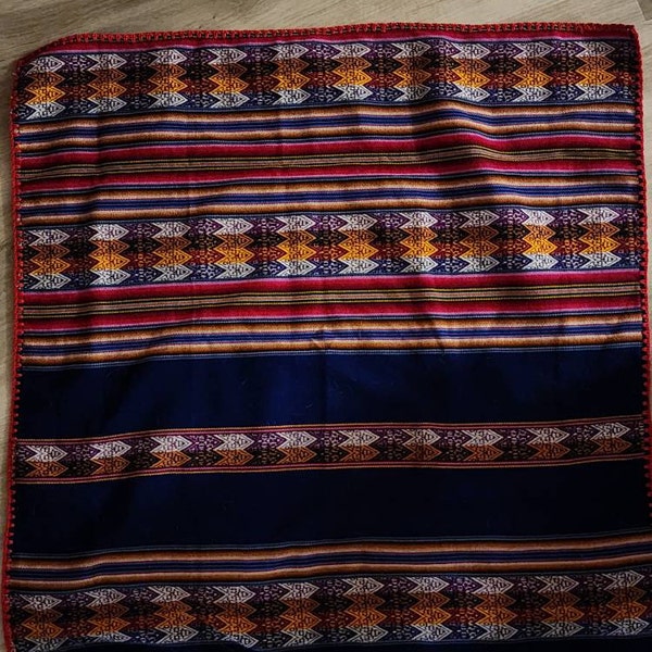 Peruvian Shaman Hat, Peru Winter Hat Colorful Pom Poms Tassels Earflaps ...