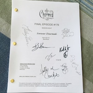 Charmed Final Episode "forever Charmed" TV Script Autographed: Alyssa ...