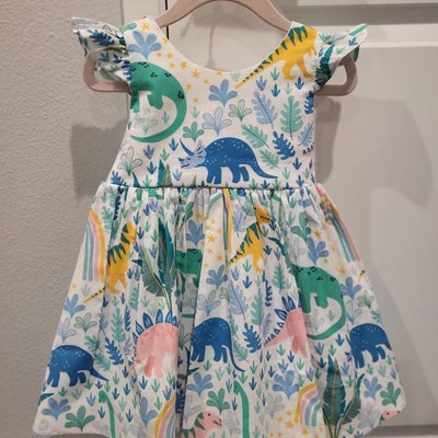Dinosaur Dress for Girls,baby Dinosaur Dress, Toddler Dinosaur Dress ...