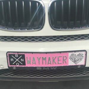 Custom European License Plate Name White German Reflective | Etsy