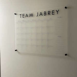 Personalized Year Wall Calendar Vertical Yearly Calendar With | Etsy