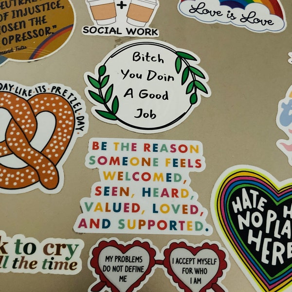 Be the Reason Sticker | Social Work | Be Kind Colorful Sticker ...