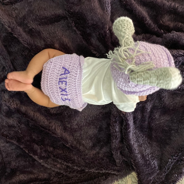 Cowgirl Outfit Boots Hat Vest Chaps Diaper Cover Set Newborn Size Photo ...