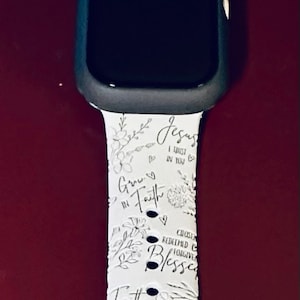 Floral Faith Watch Band 38mm 40mm 41mm 42mm 44mm 45mm S/M M/L Series 1 ...