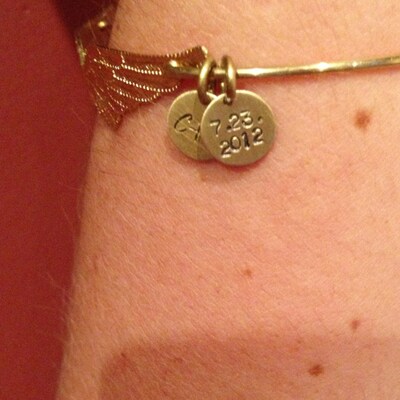 Add Date Charm to Your Bangle Order Sterling Silver or 14k Gold Fill ...