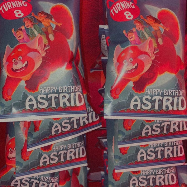 Turning Red Chip Bag - Etsy