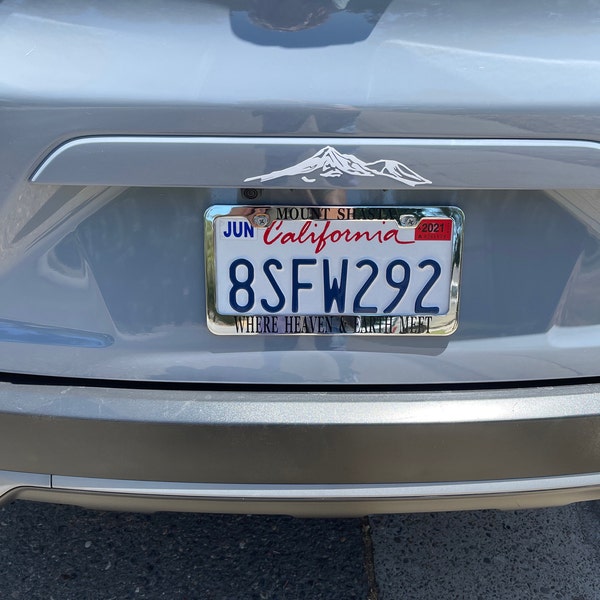 California Mount Shasta Decal. Vinyl Decal Only. for Car Windows, Over ...