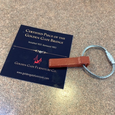 Heart Locket Necklace Golden Gate Bridge Steel Piece Romantic Pendant ...