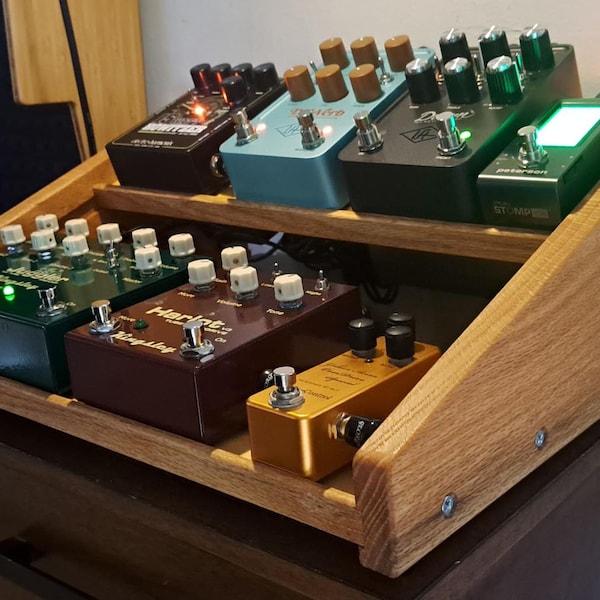 Yamaha Reface Synth Stand With Pedal Shelf: Handmade Hardwood Keyboard ...